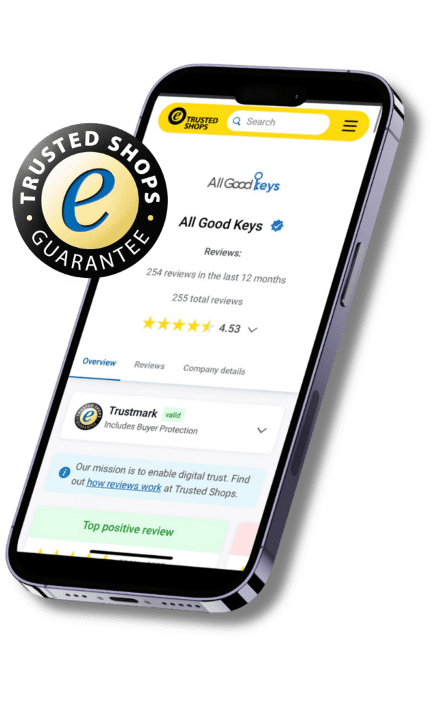 Trusted Shops Guarantee - All Good Keys